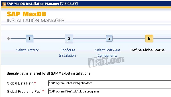 MaxDB 7.8 Installation Steps